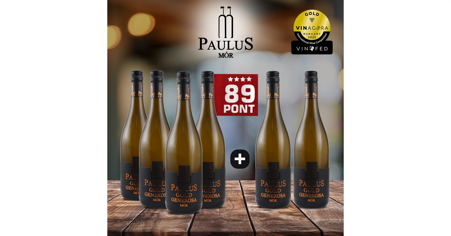 Paulus Borház - 4+2 Generosa 2021 - 89 pont **** - Pannon Borbolt (0,75l)